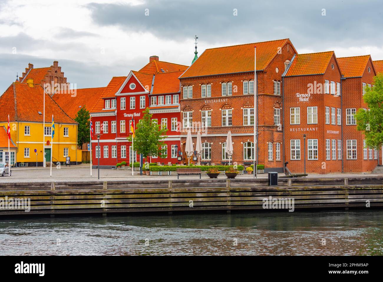 Waterfront of Danish town Kerteminde Stock Photo - Alamy