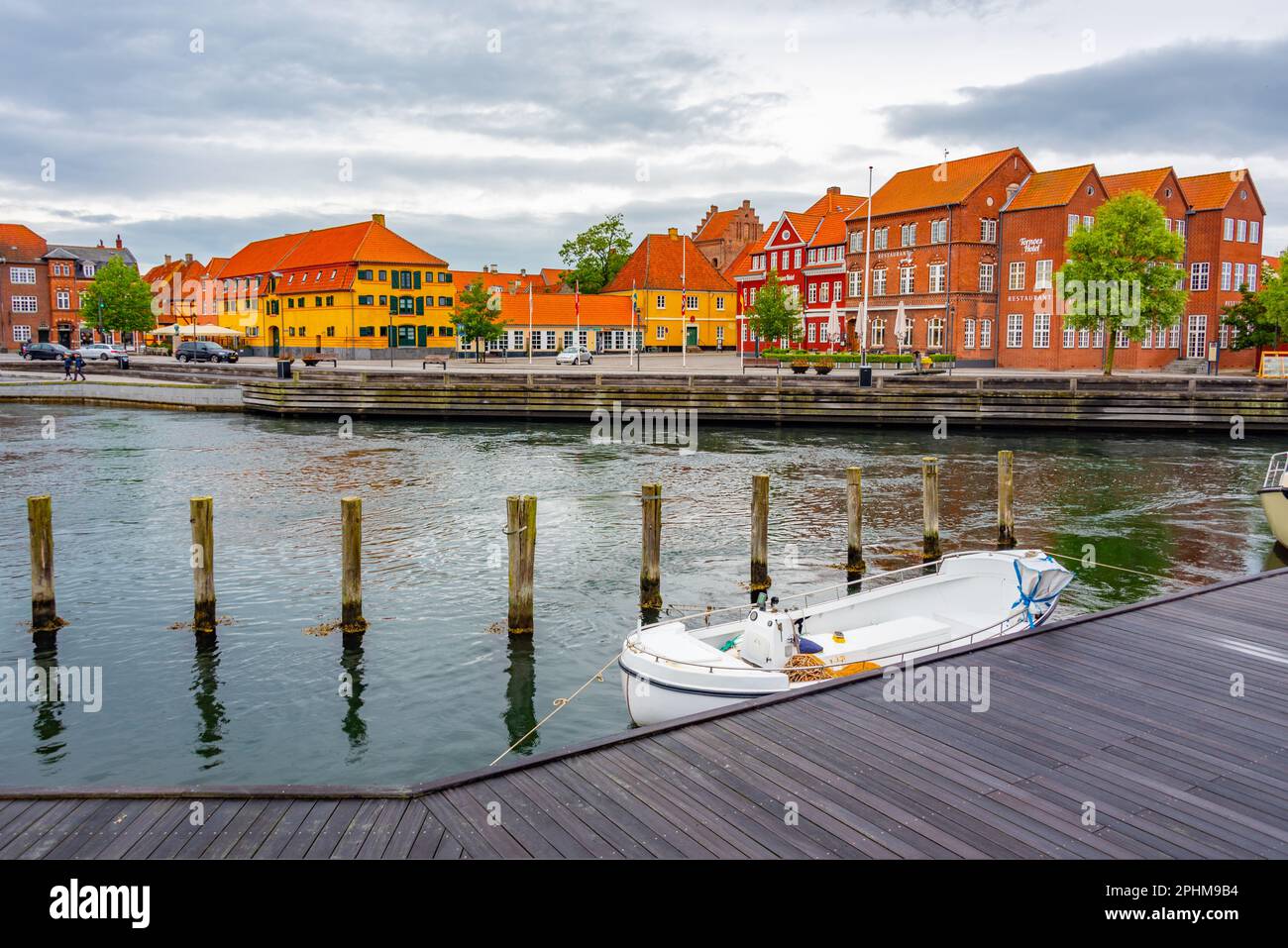 Waterfront of Danish town Kerteminde Stock Photo - Alamy