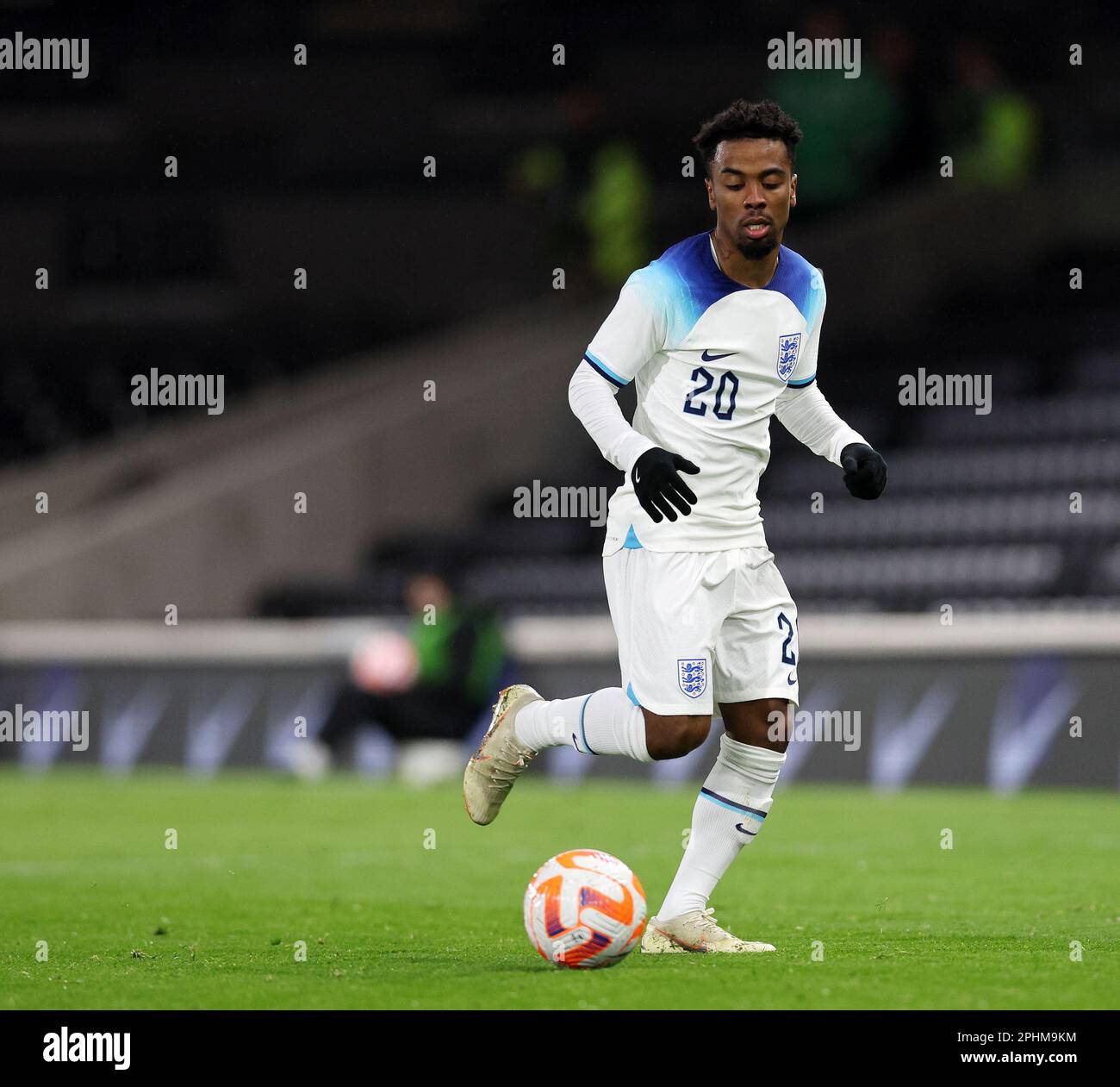 London, UK. 28th Mar, 2023. Angel Gomes of England during the UEFA ...