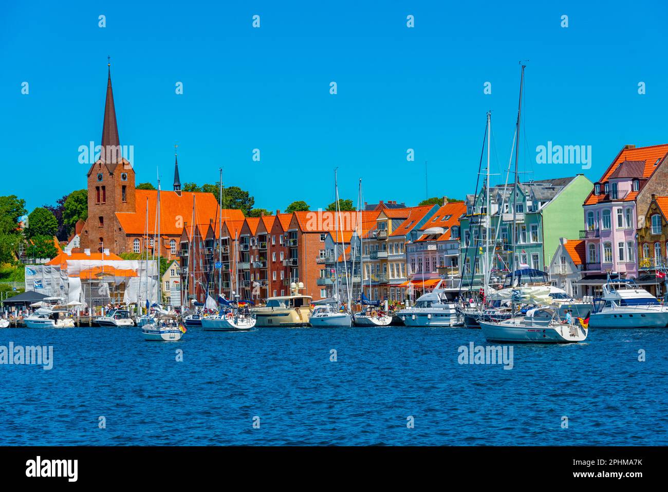 Cityscape of Danish town Sonderborg Stock Photo - Alamy