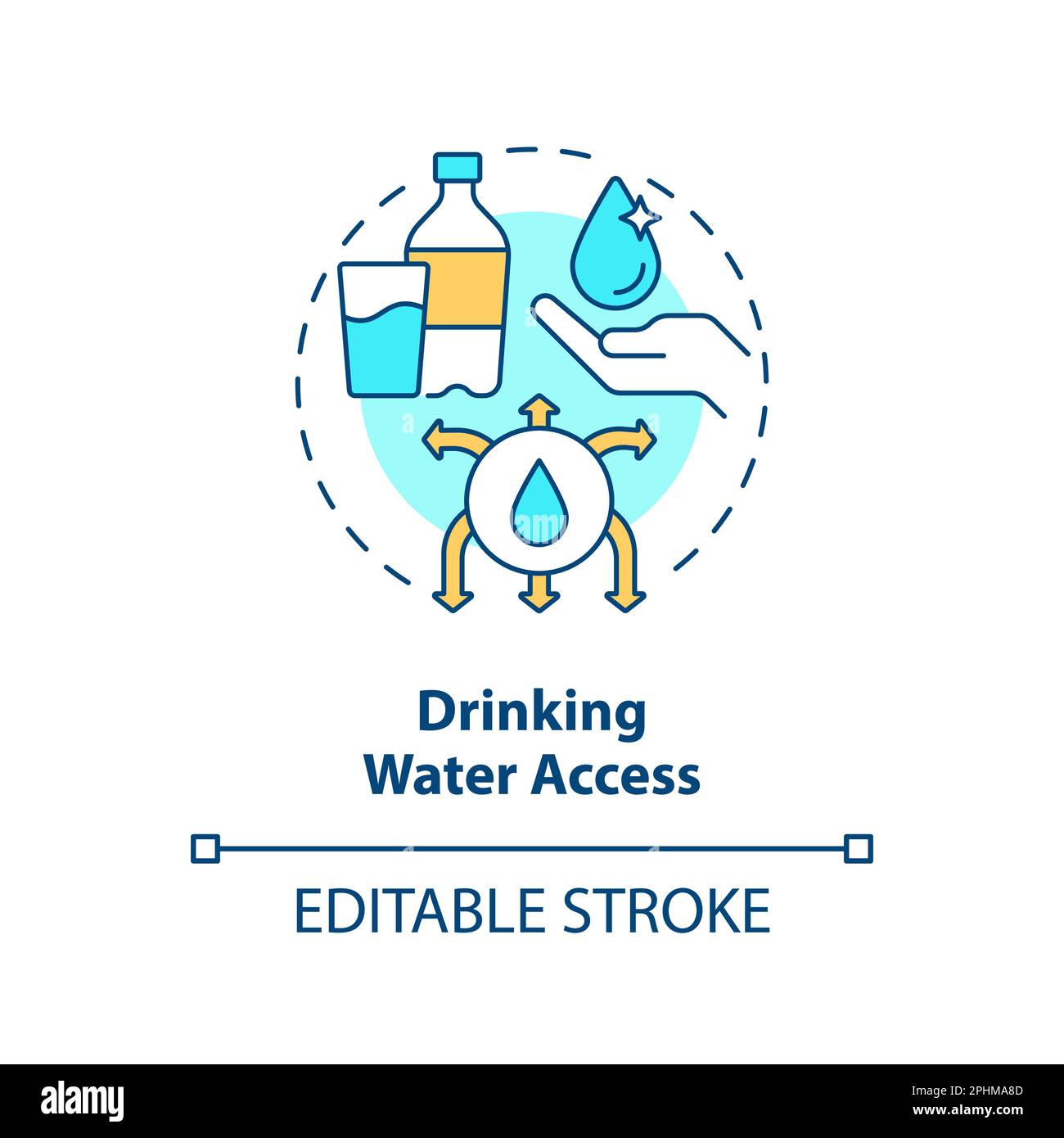 Access to drinking water Stock Vector Images - Alamy