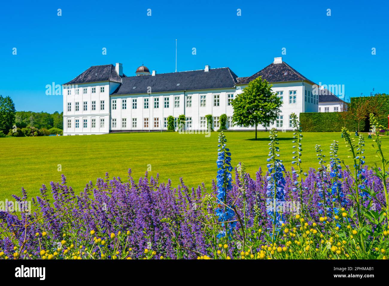 Sunny day at Grasten Palace in Denmark Stock Photo - Alamy
