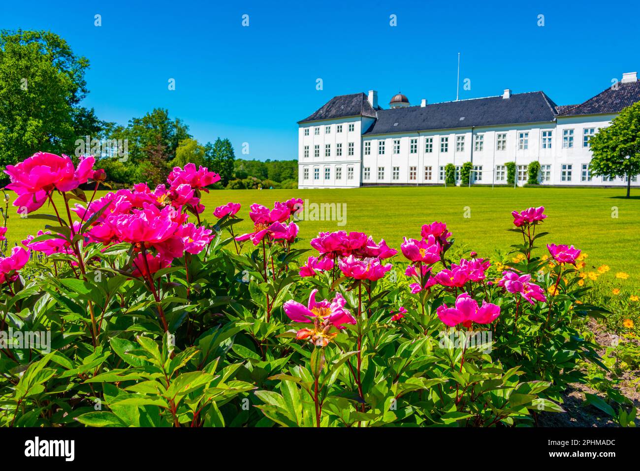 Sunny day at Grasten Palace in Denmark Stock Photo - Alamy