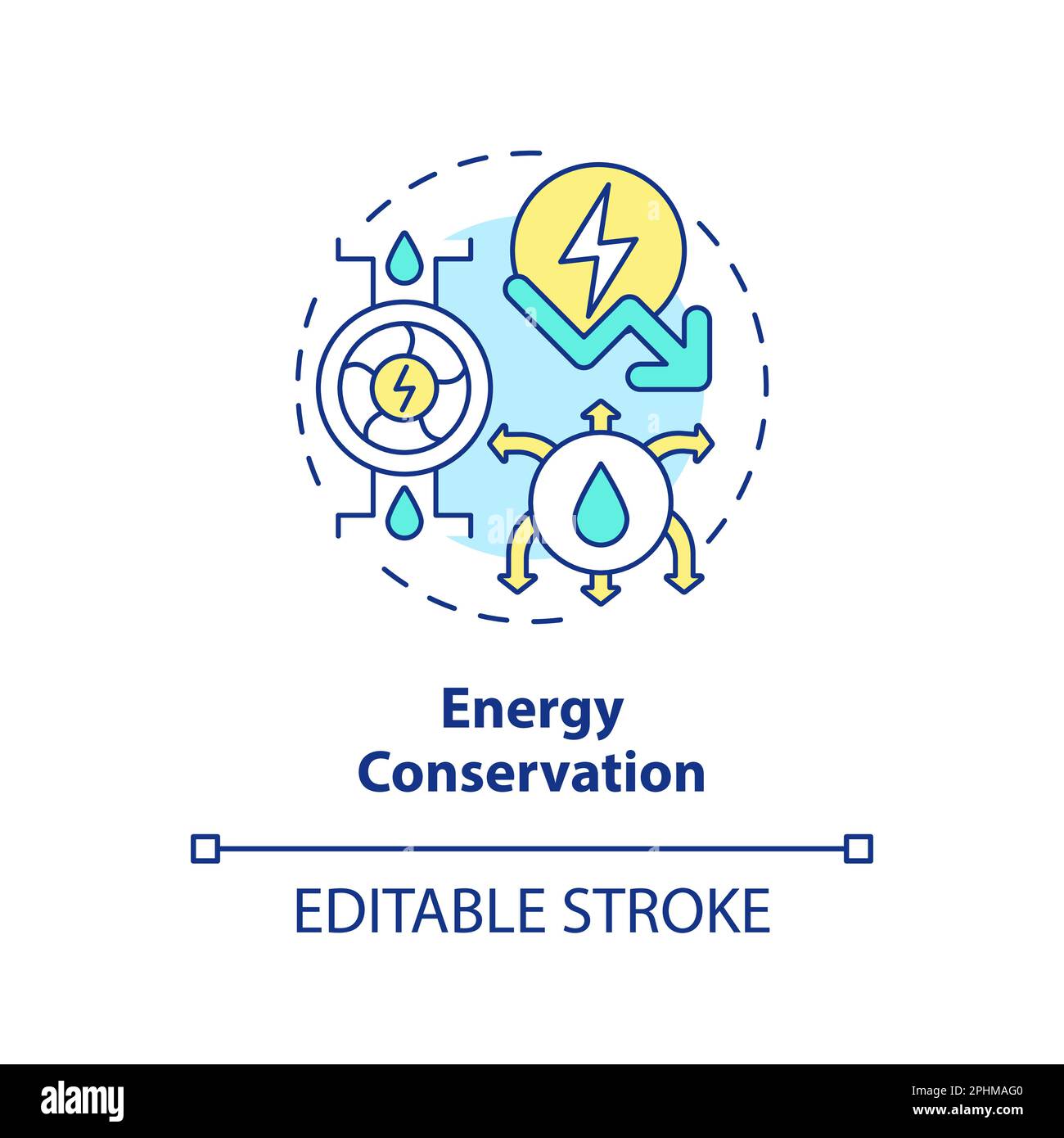 Energy conservation concept icon Stock Vector Image & Art - Alamy