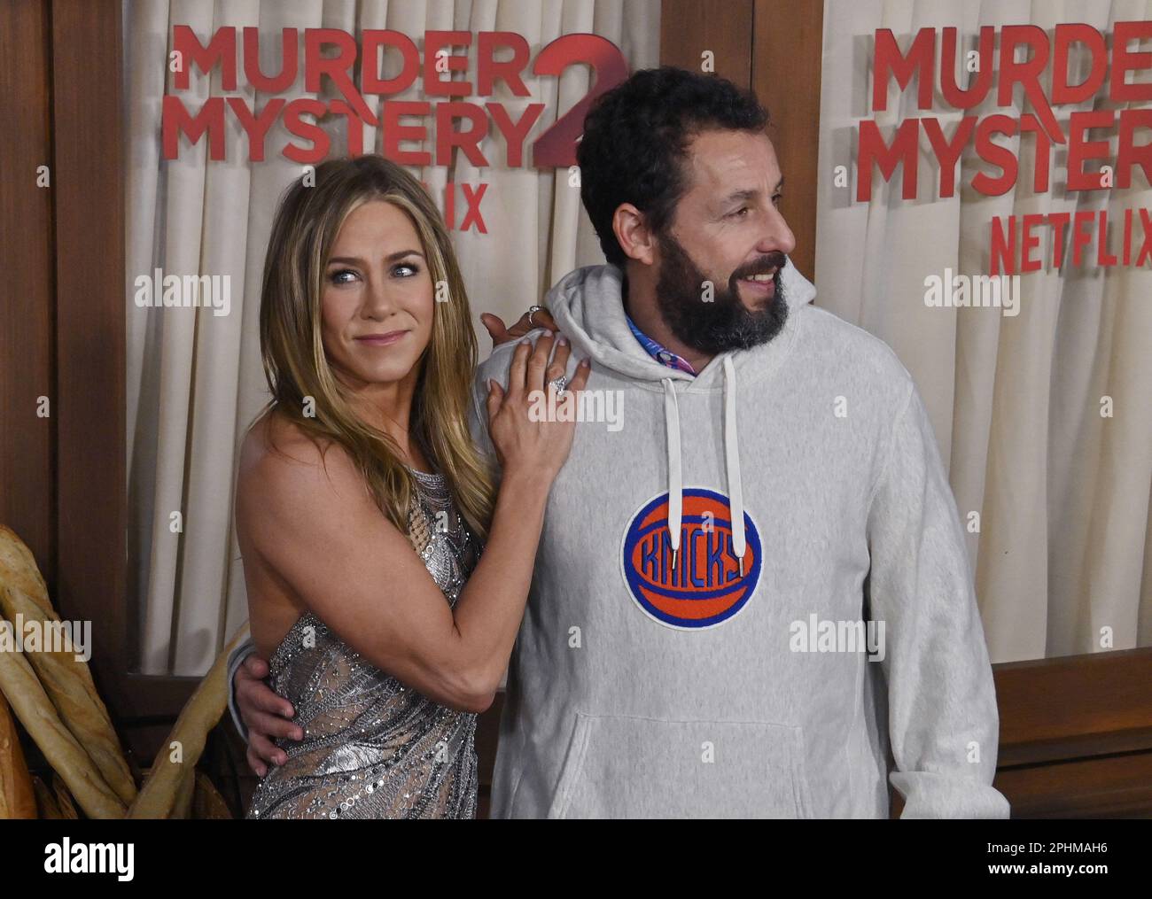 Los Angeles, United States. 28th Mar, 2023. Cast members Adam Sandler ...