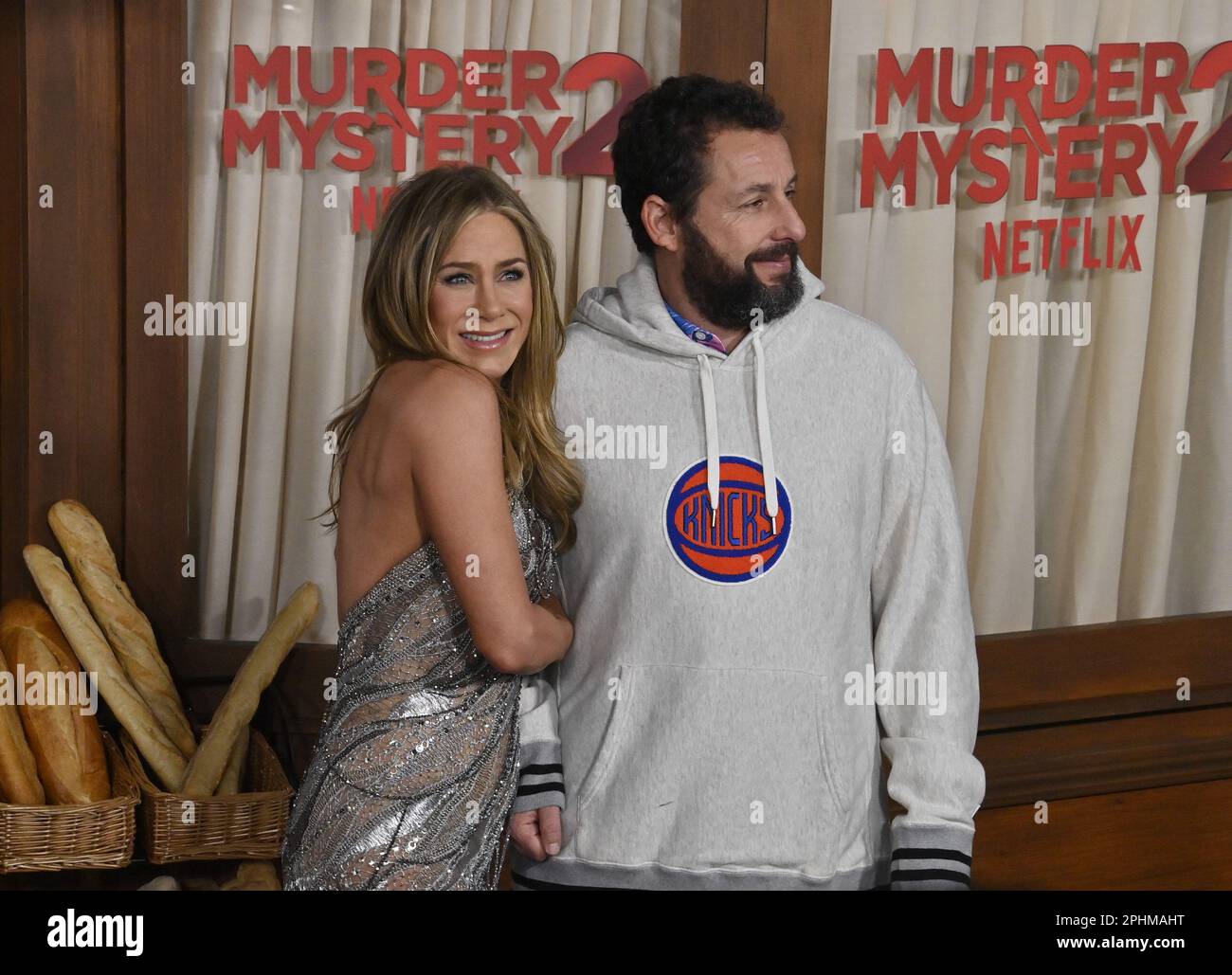 Los Angeles, United States. 28th Mar, 2023. Cast members Adam Sandler ...