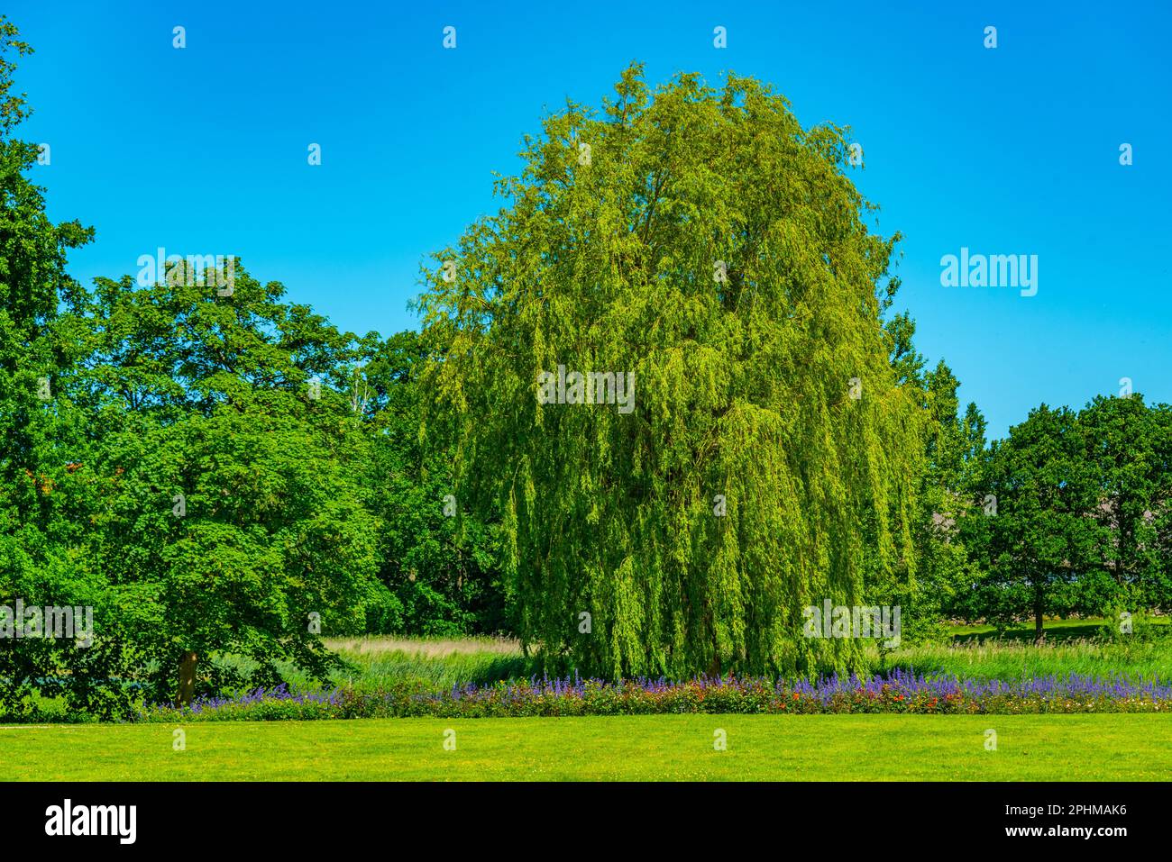 Green gardens at Grasten Palace in Denmark Stock Photo - Alamy