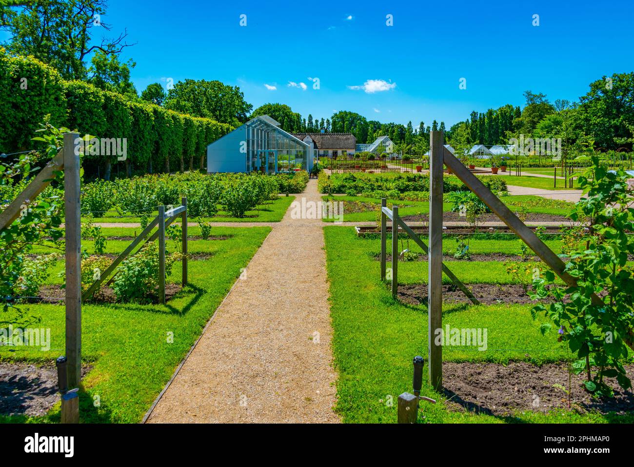 Kitchen garden at Grasten Palace in Denmark Stock Photo - Alamy