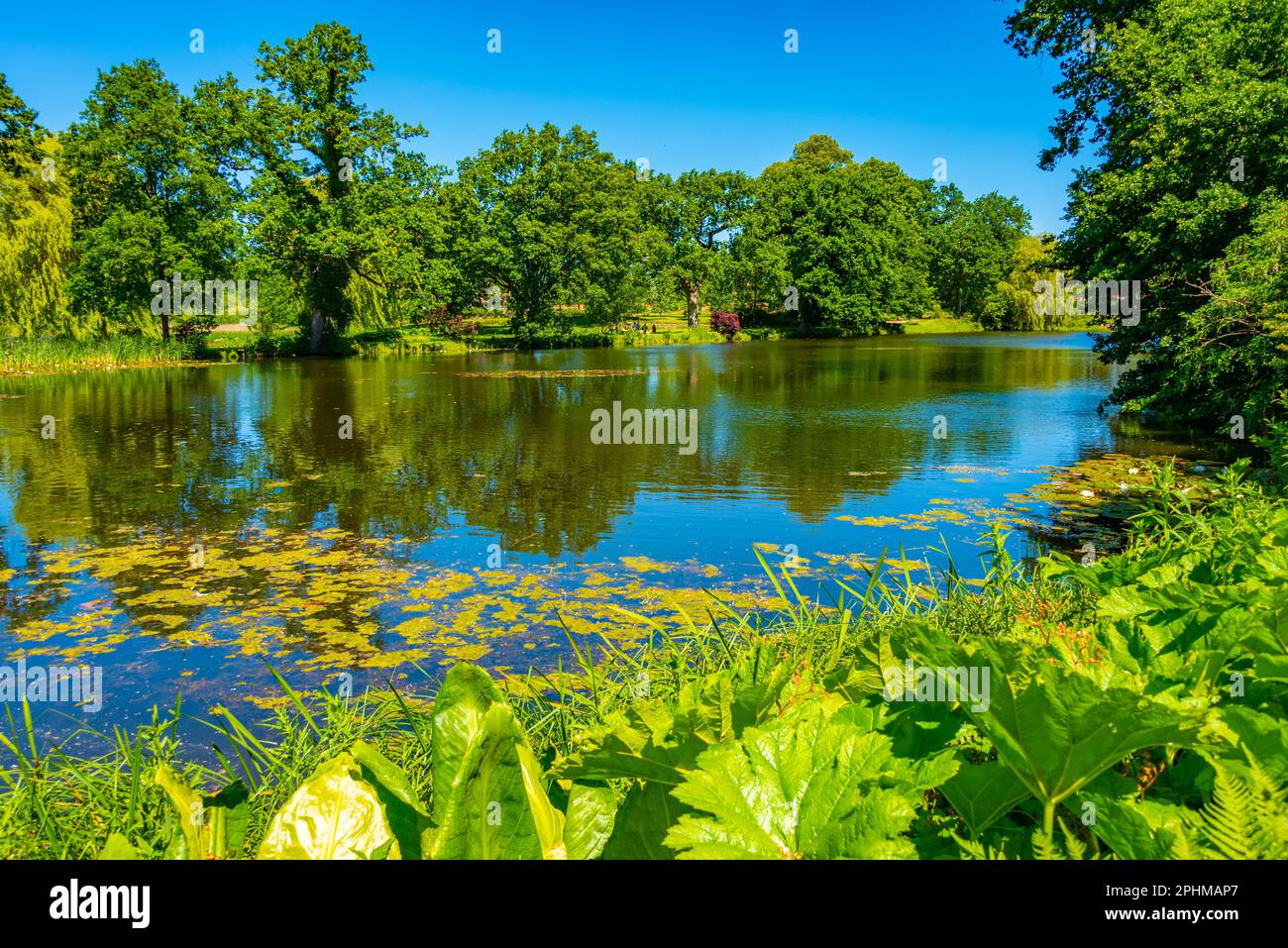 Green gardens at Grasten Palace in Denmark Stock Photo - Alamy