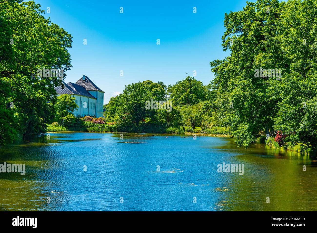 Green gardens at Grasten Palace in Denmark Stock Photo - Alamy