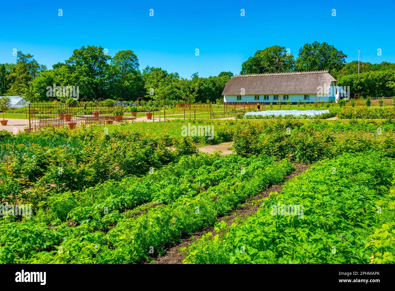 Kitchen garden at Grasten Palace in Denmark Stock Photo - Alamy