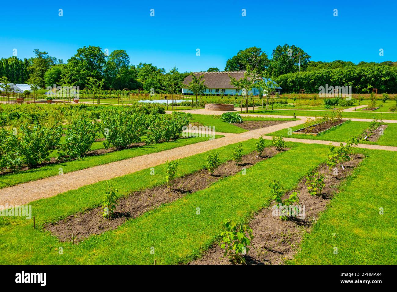 Kitchen garden at Grasten Palace in Denmark Stock Photo - Alamy