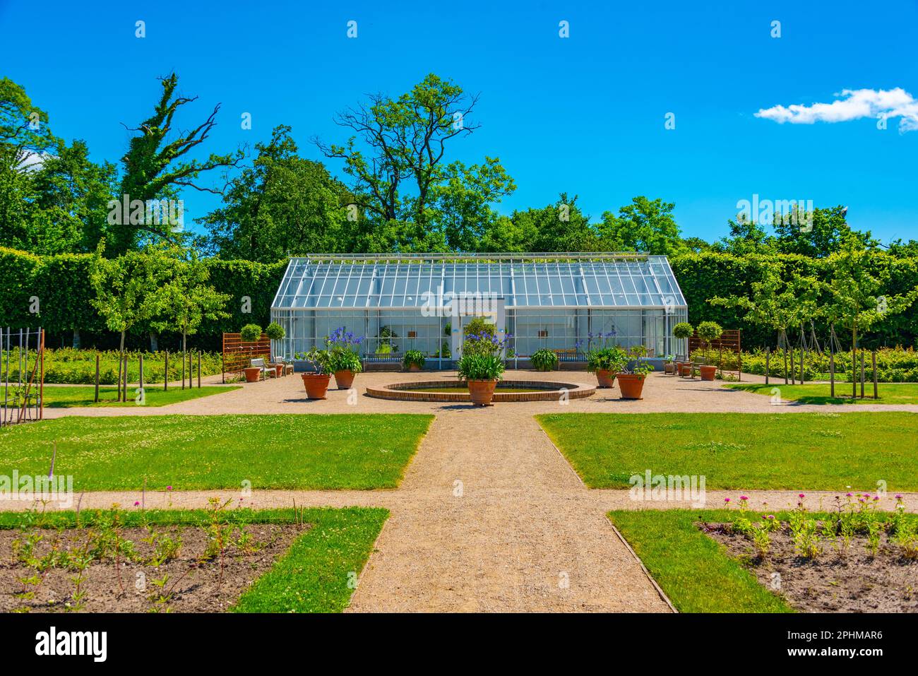 Kitchen garden at Grasten Palace in Denmark Stock Photo - Alamy