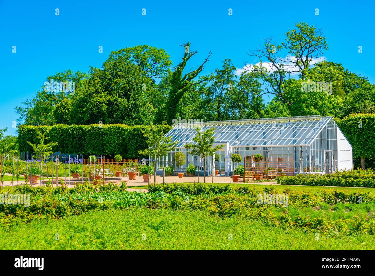 Kitchen garden at Grasten Palace in Denmark Stock Photo - Alamy