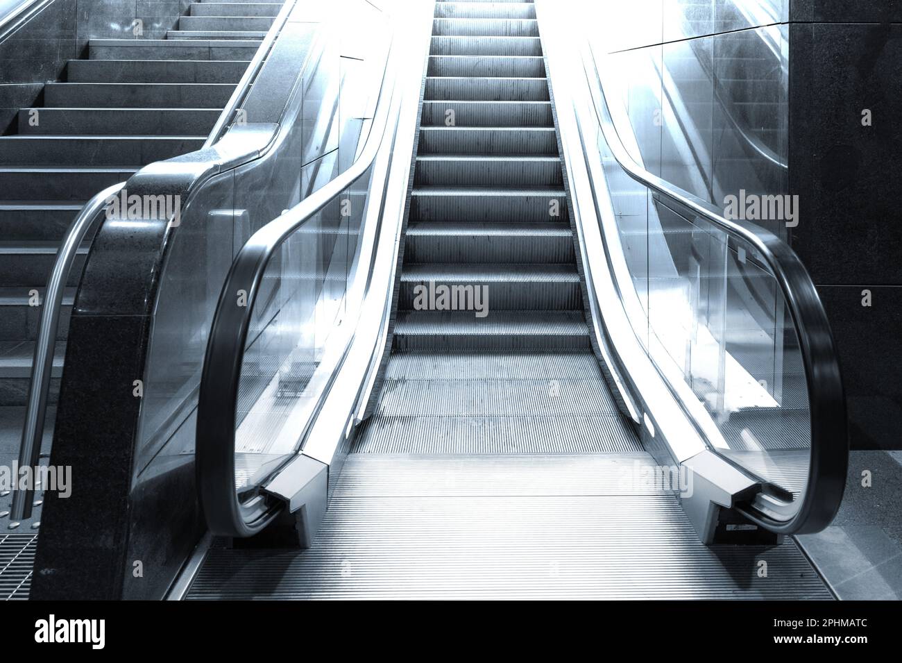 Abstract Escalator, Moving Staircase, Empty Metro Elevator, Electric ...