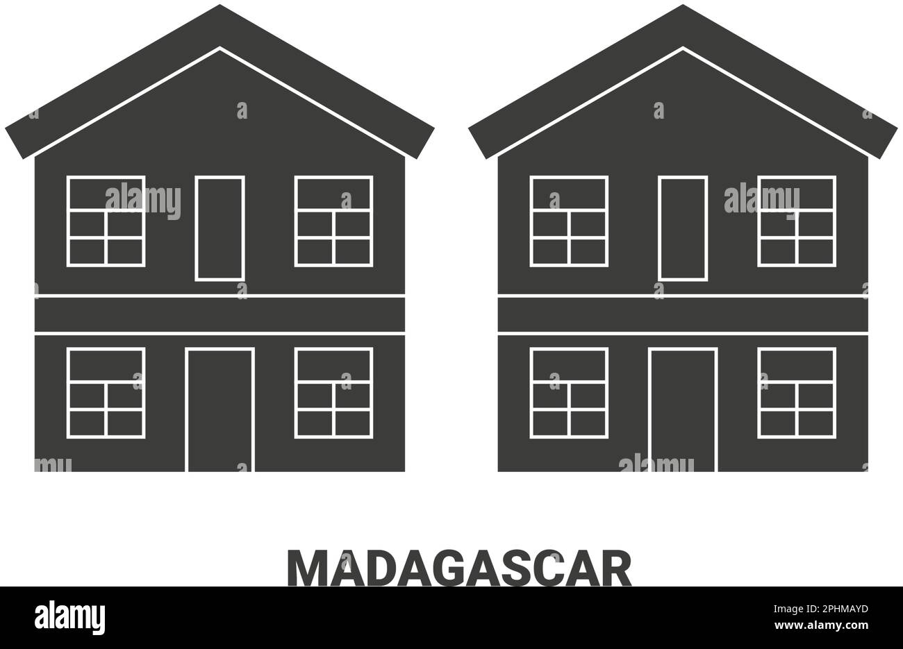 Madagascar travel landmark vector illustration Stock Vector Image & Art ...