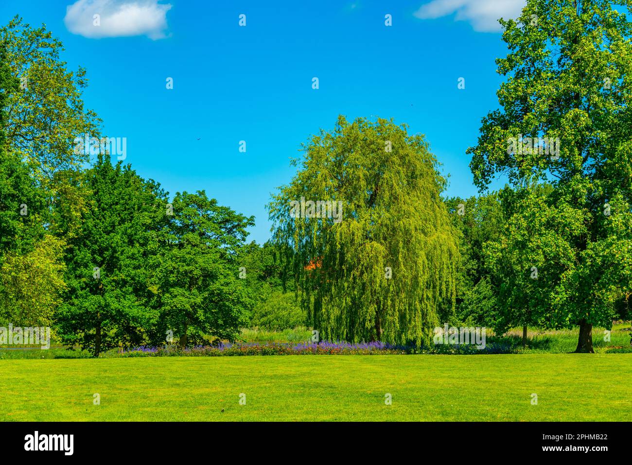 Green gardens at Grasten Palace in Denmark Stock Photo - Alamy