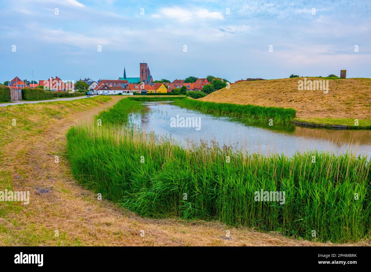 Cityscape of Danish town Ribe Stock Photo - Alamy