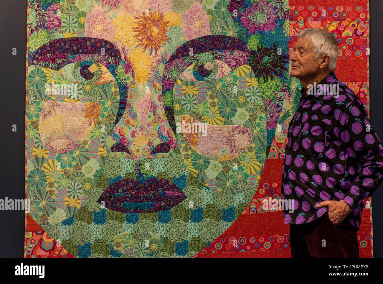 Kaffe fassett with watching by designer hi-res stock photography and ...