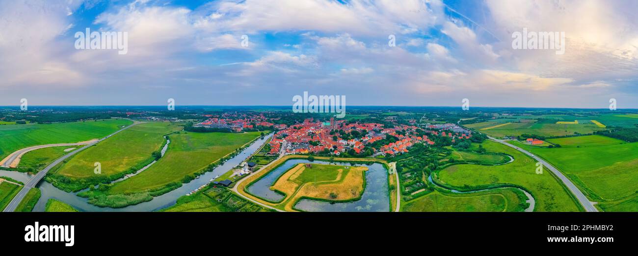 Panorama view of Ribe castle in Denmark Stock Photo - Alamy