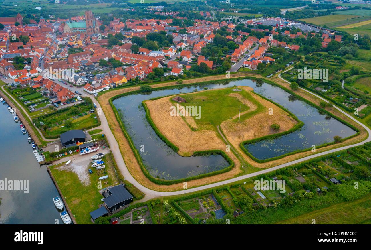 Panorama view of Ribe castle in Denmark Stock Photo - Alamy