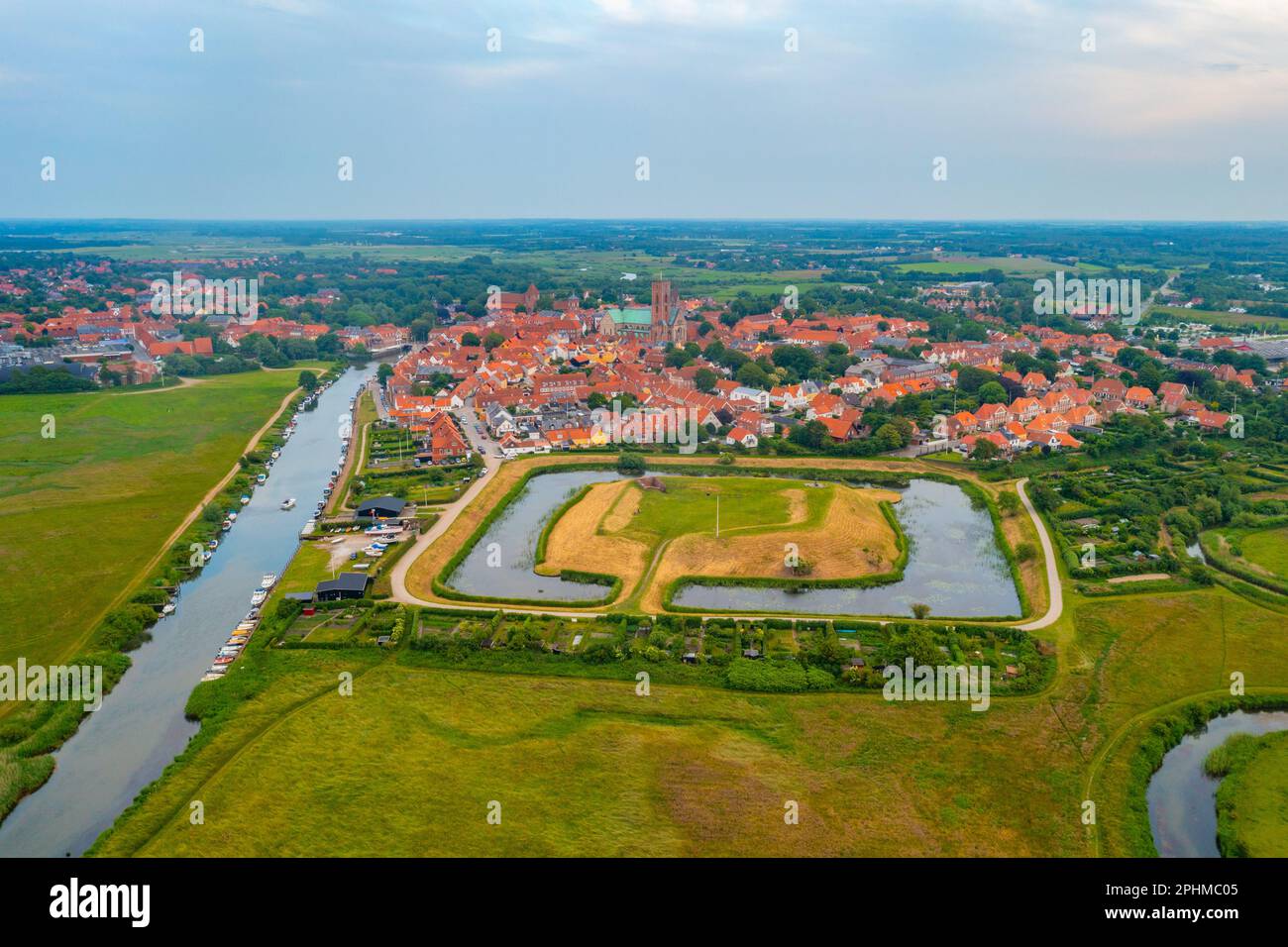 Panorama view of Ribe castle in Denmark Stock Photo - Alamy
