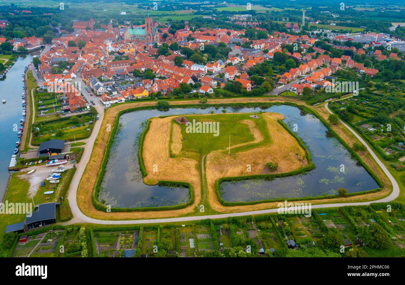 Panorama view of Ribe castle in Denmark Stock Photo - Alamy