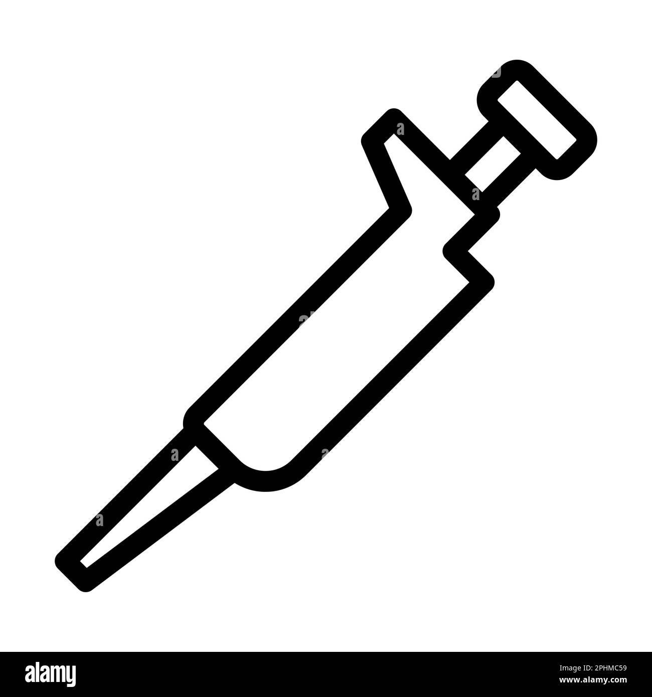 Pipette Vector Thick Line Icon For Personal And Commercial Use Stock ...
