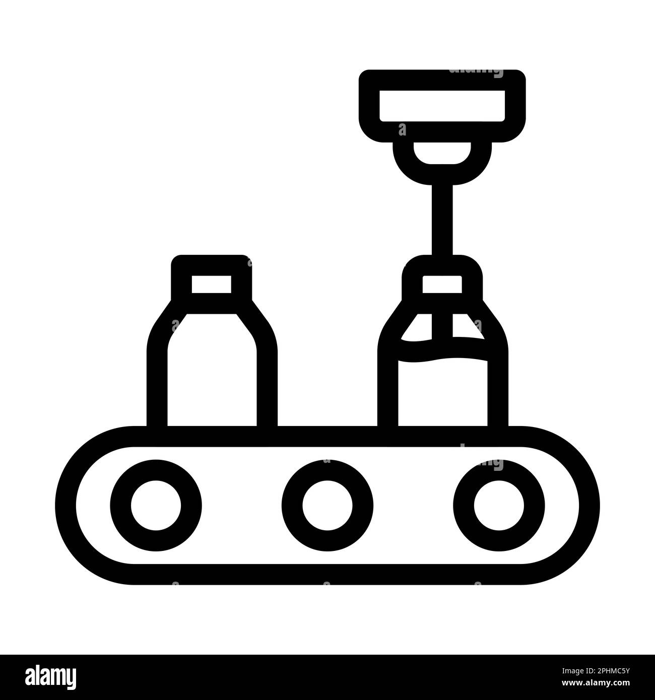 Manufacturing Vector Thick Line Icon For Personal And Commercial Use Stock Photo - Alamy