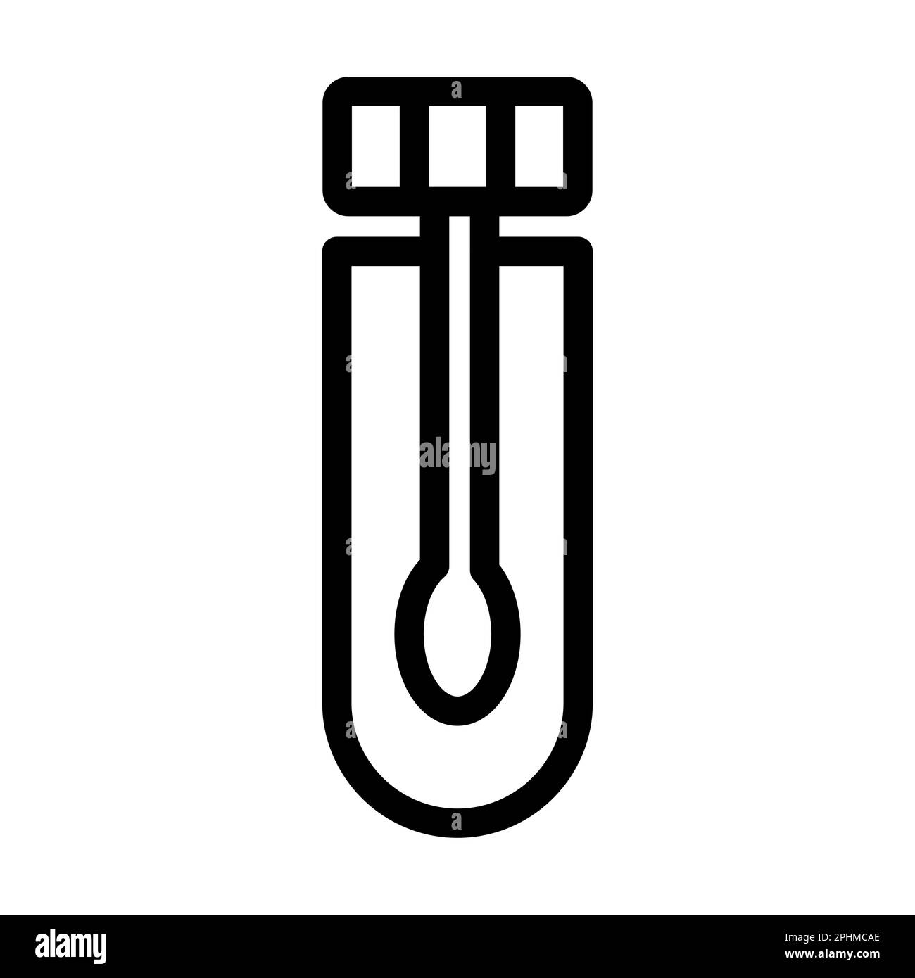 Swab Vector Thick Line Icon For Personal And Commercial Use Stock Photo - Alamy