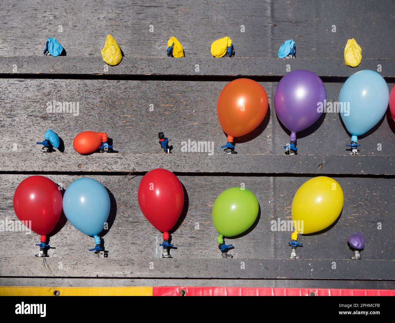 Balloons in a shooting gallery at Abingdon's annual street Michaelmas ...