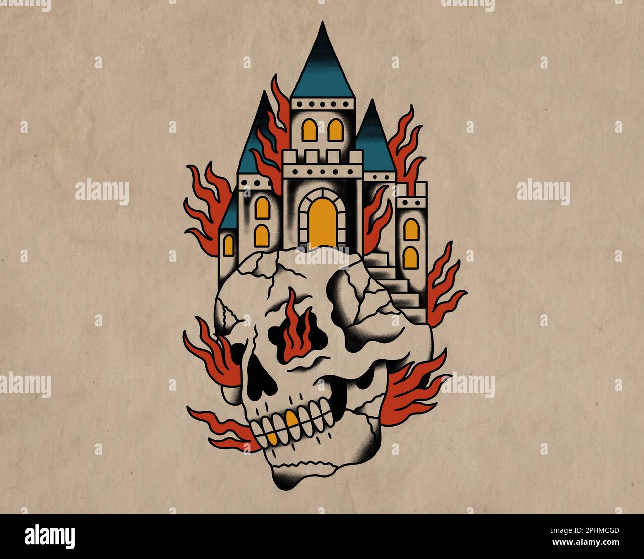 Fire burning drawing hi-res stock photography and images - Alamy