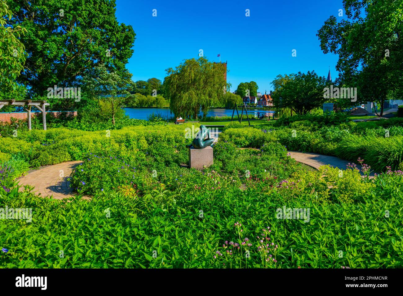 Summer day at a park in Kolding, Denmark Stock Photo - Alamy