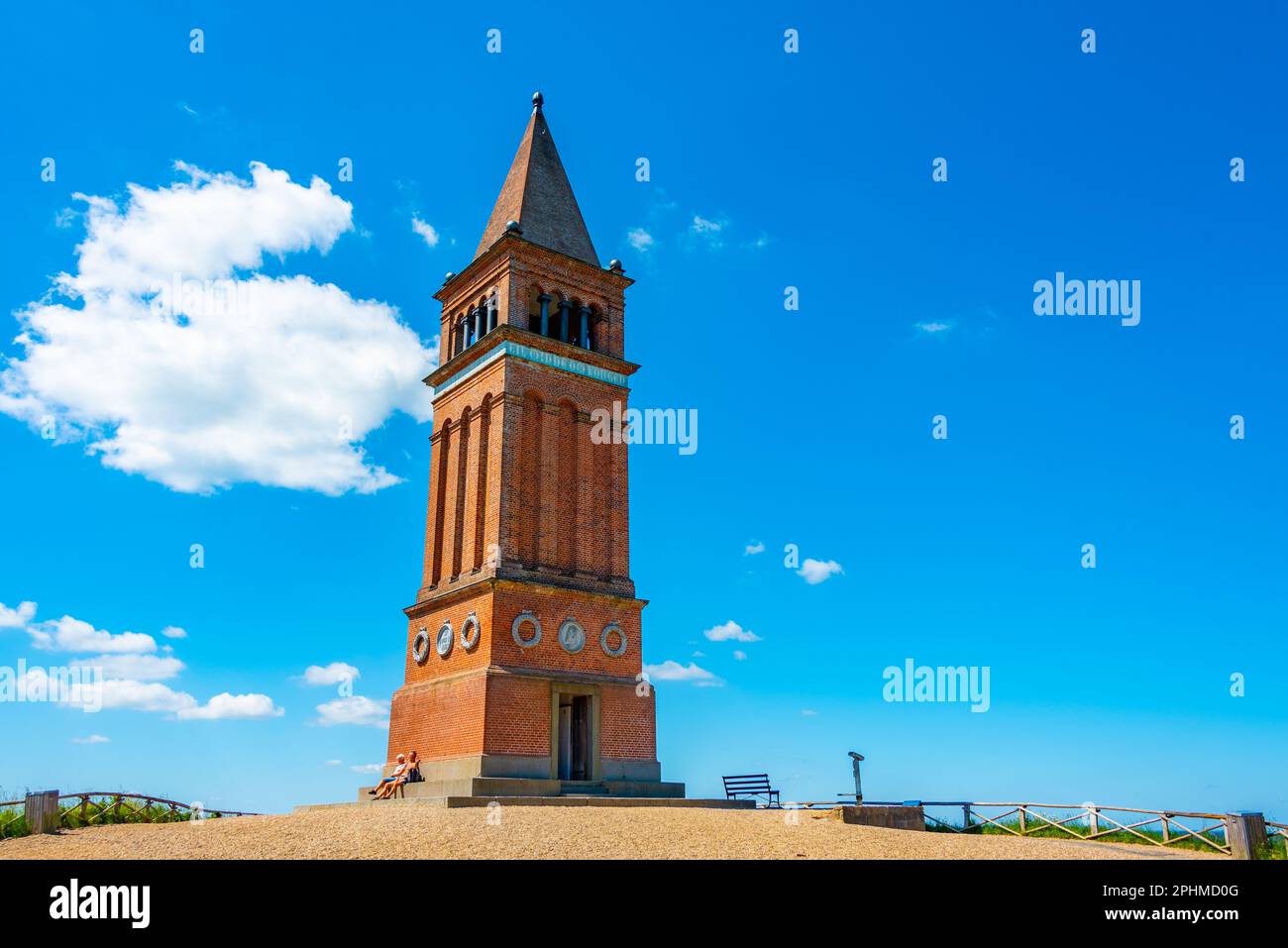 Himmelbjerget lookout tower in Denmark Stock Photo - Alamy