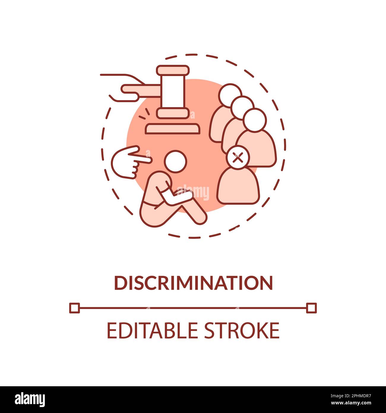Discrimination image Stock Vector Images - Alamy