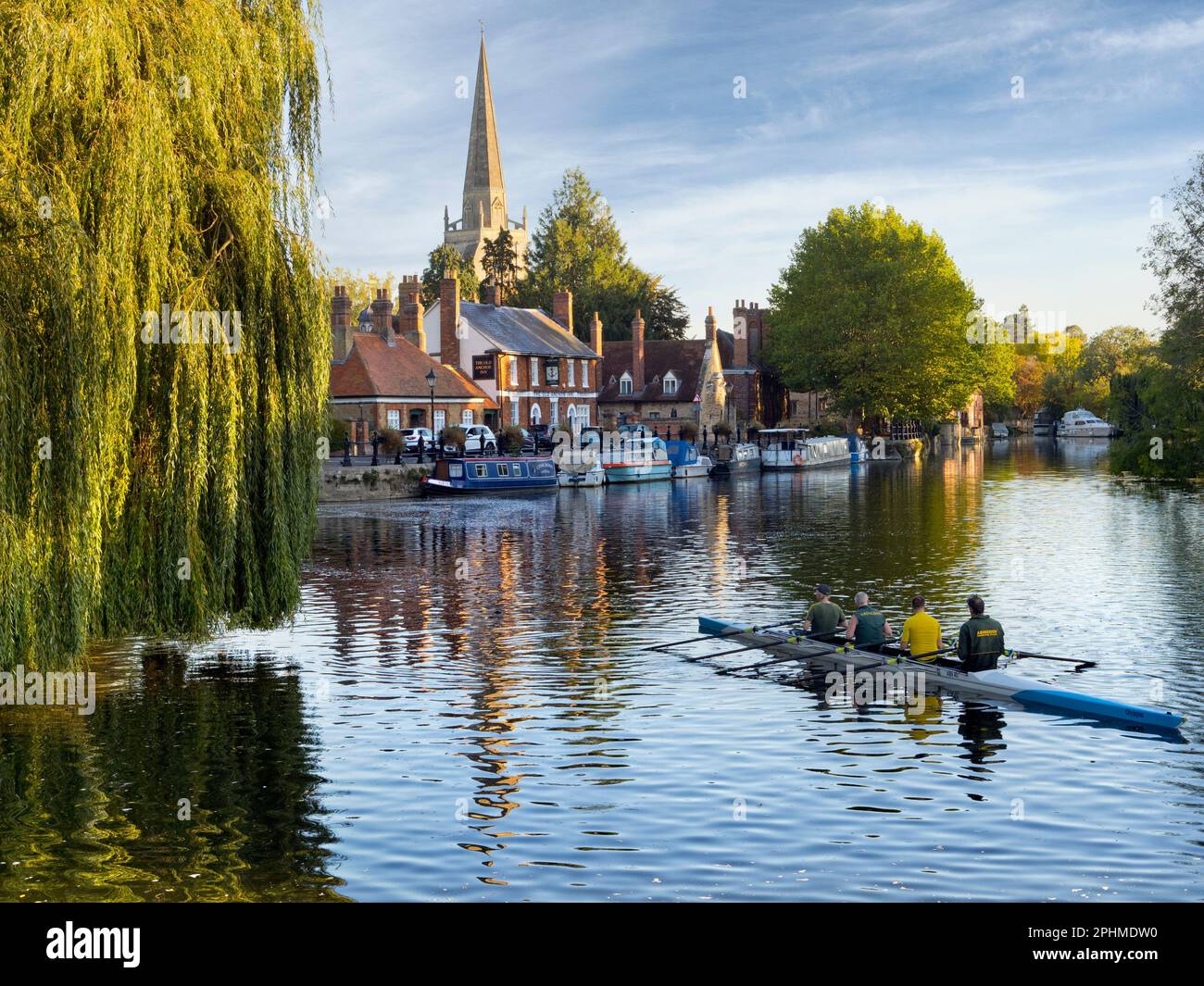 Saint Helen's Wharf is a noted beauty spot on the River Thames, just ...