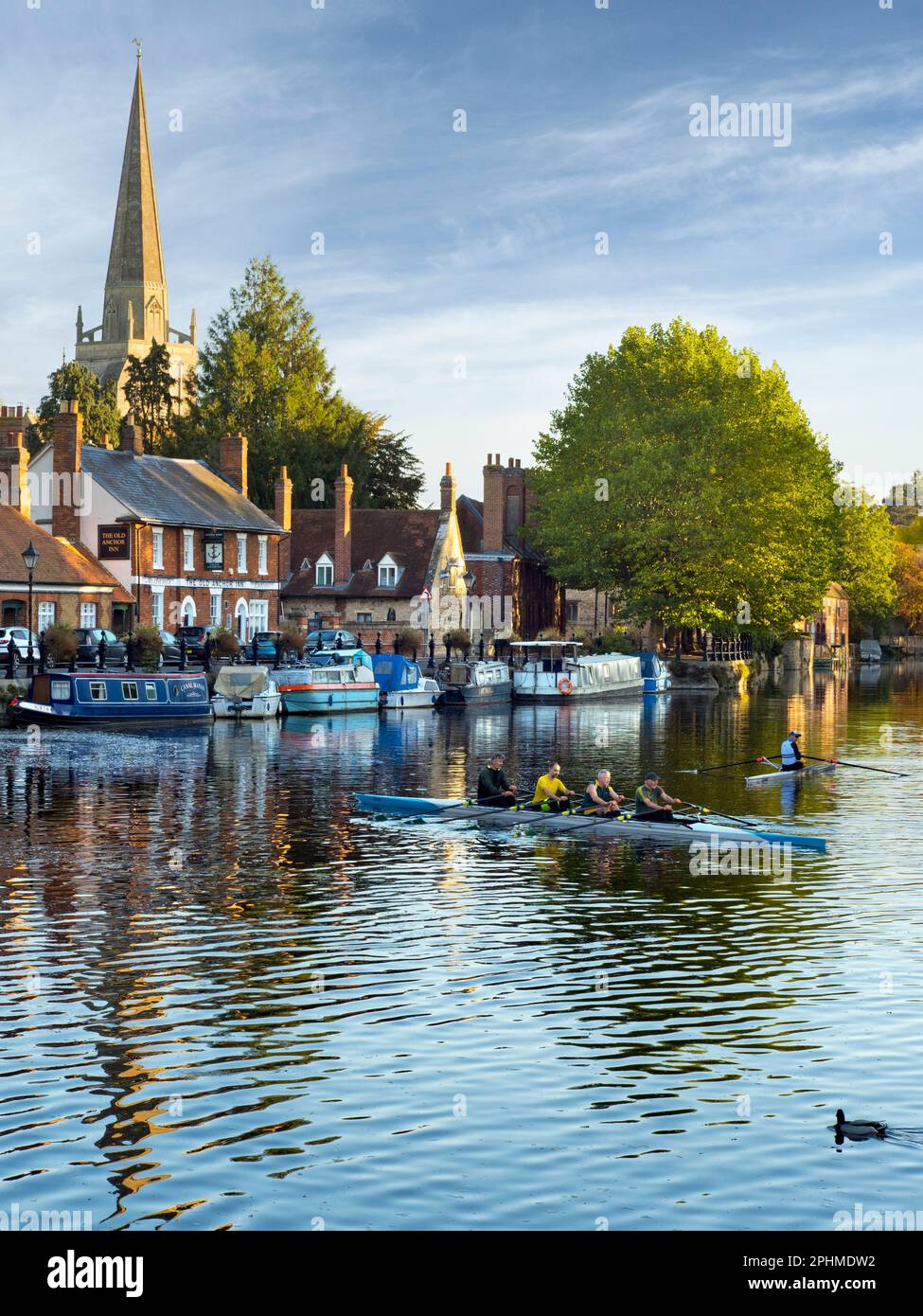 Saint Helen's Wharf is a noted beauty spot on the River Thames, just ...