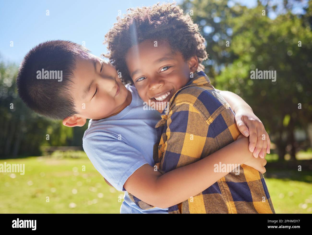 African school kids hugging each hi-res stock photography and images ...