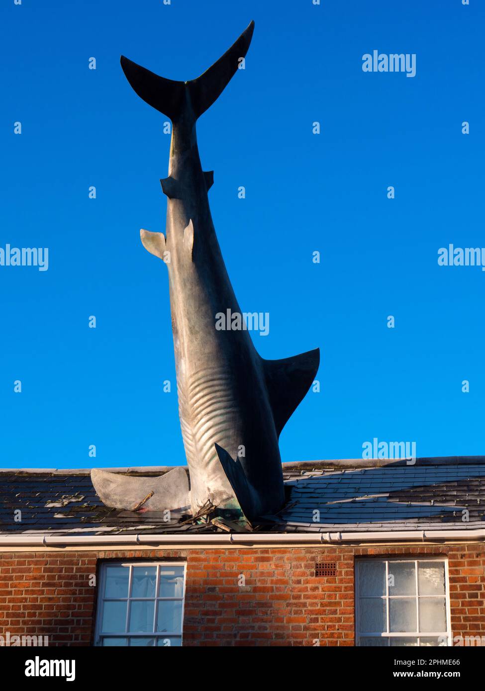 The Headington Shark is a rooftop sculpture in the New High Street of ...