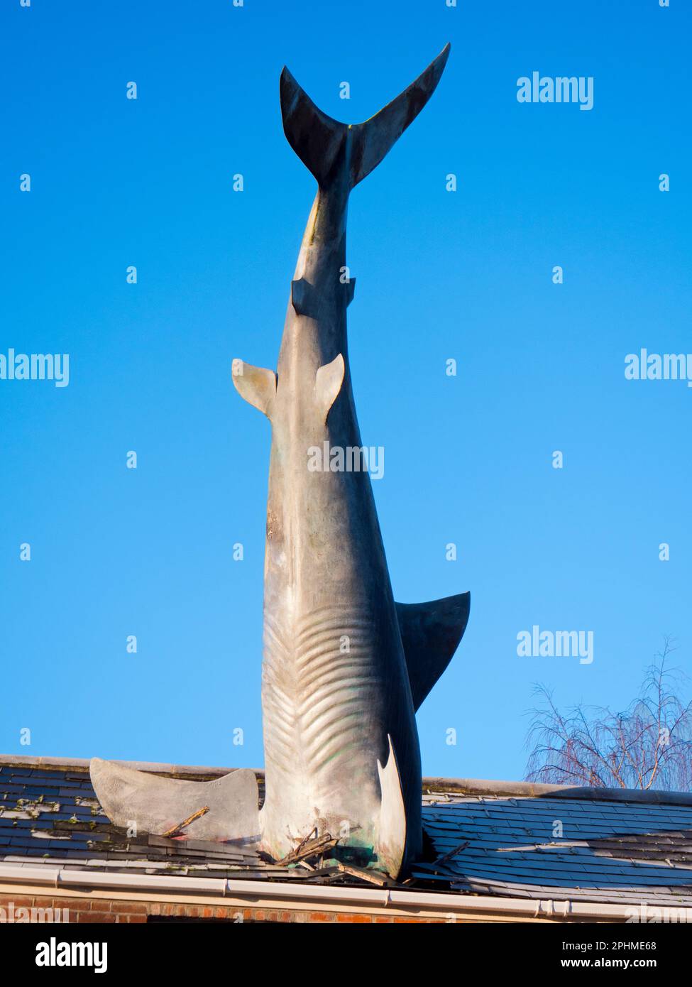 The Headington Shark is a rooftop sculpture in the New High Street of ...