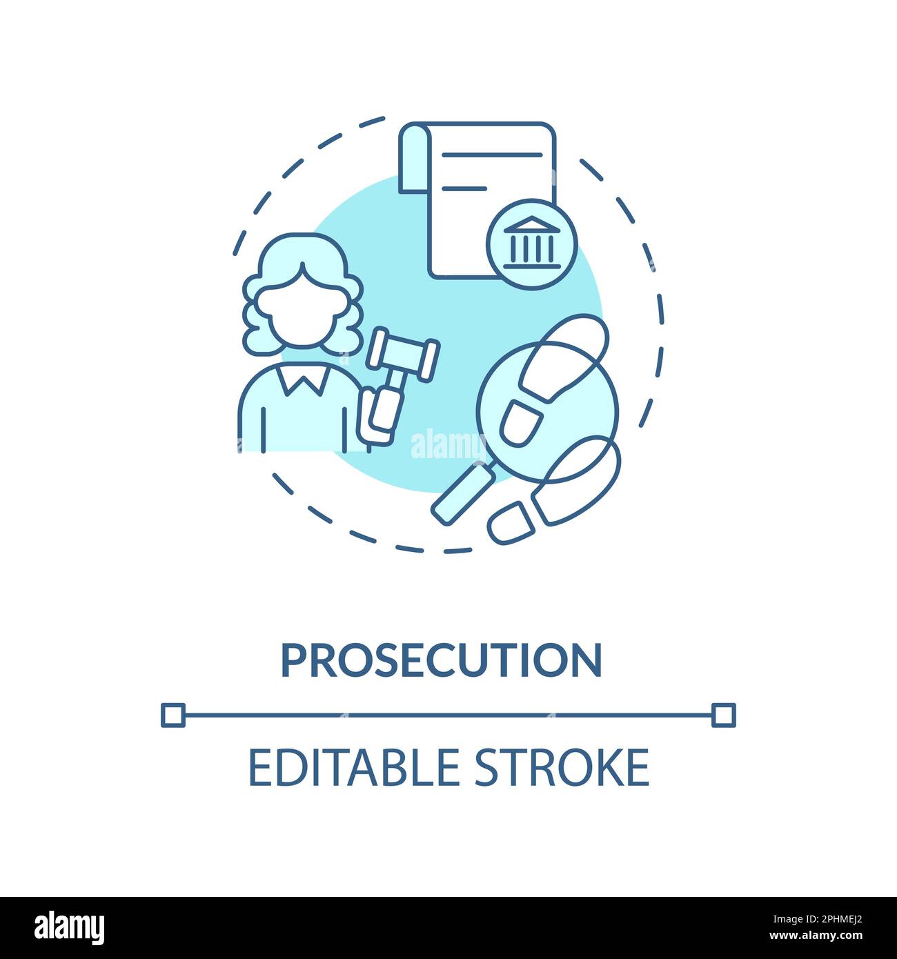 The general prosecution Stock Vector Images - Alamy