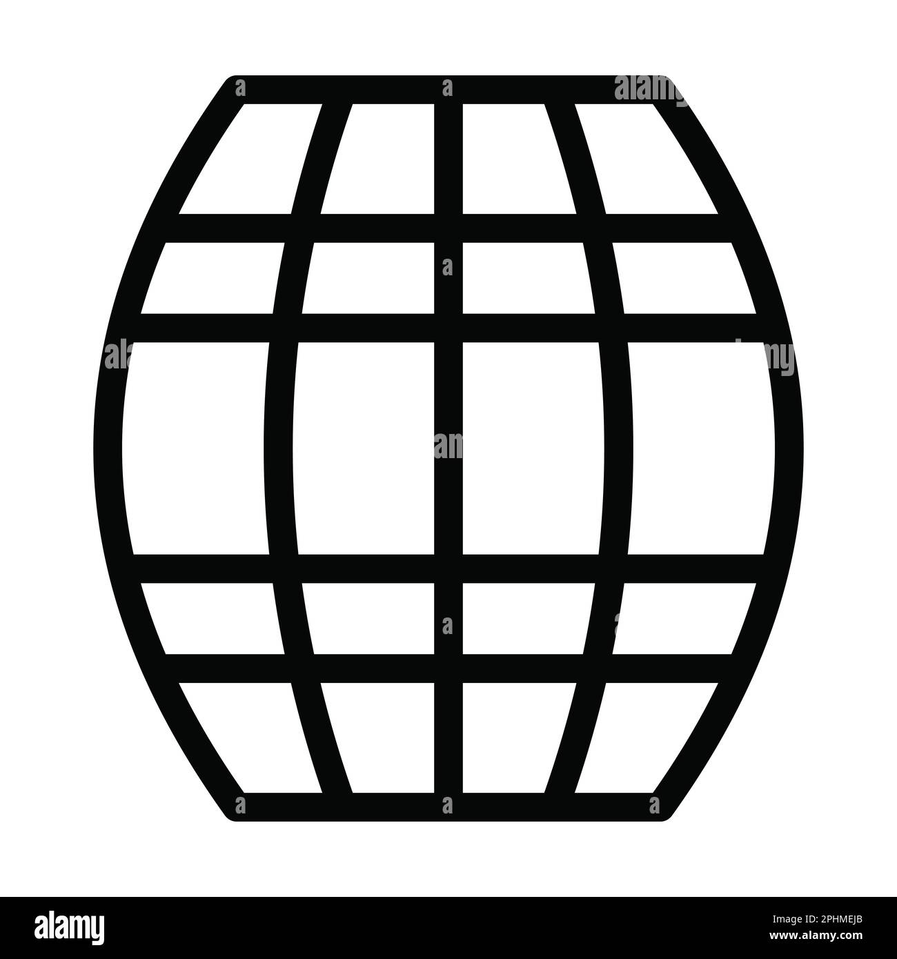 Barrel Vector Thick Line Icon For Personal And Commercial Use Stock Photo - Alamy