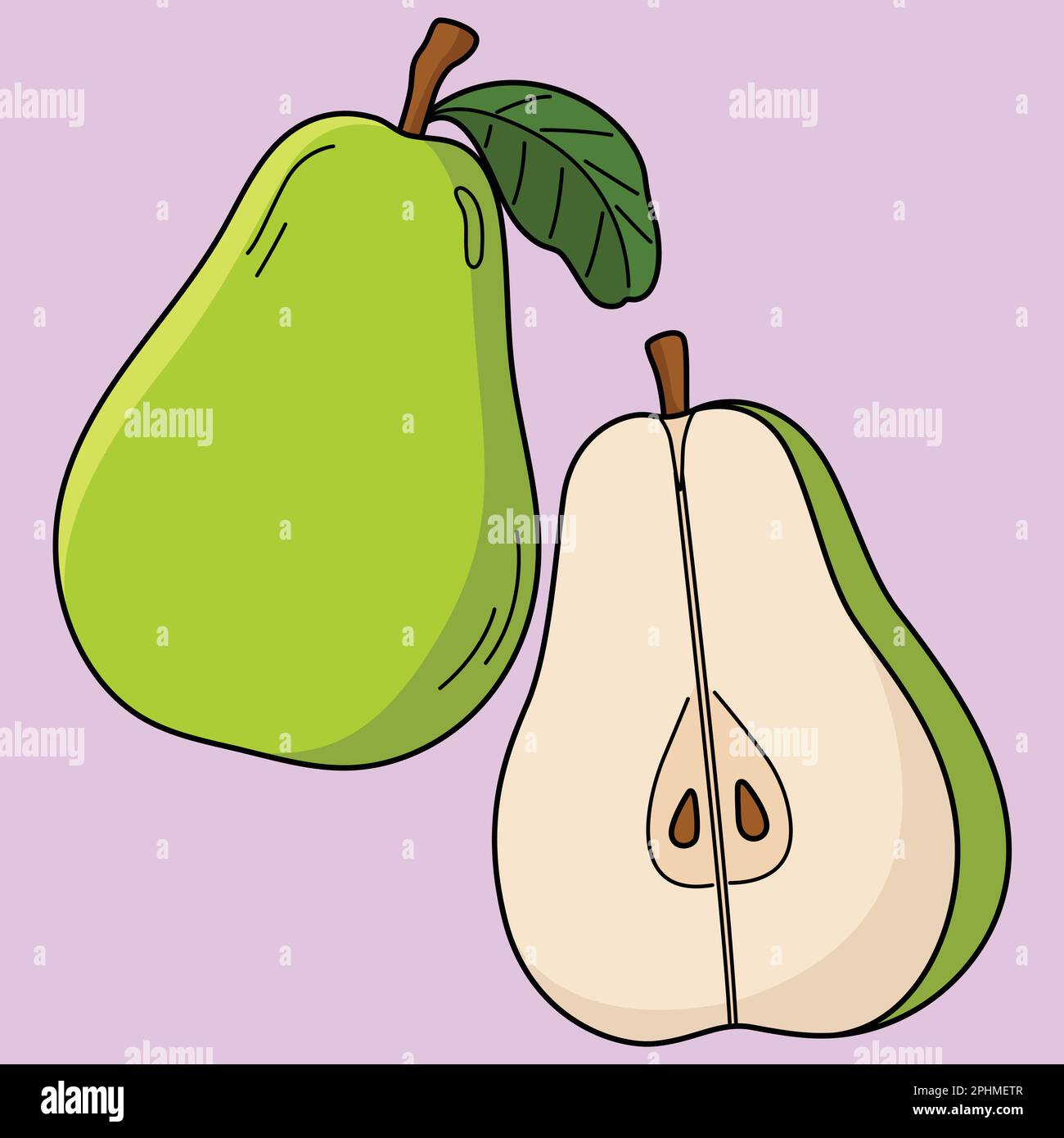 Cartoon pear hi-res stock photography and images - Alamy