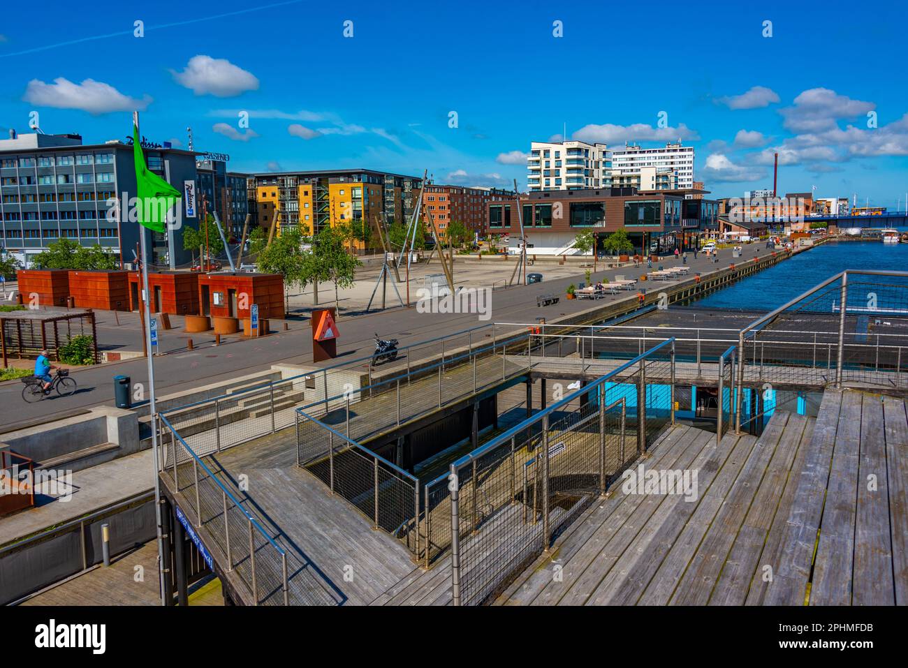 Bathouse on the riverside of Aalborg, Denmark Stock Photo - Alamy