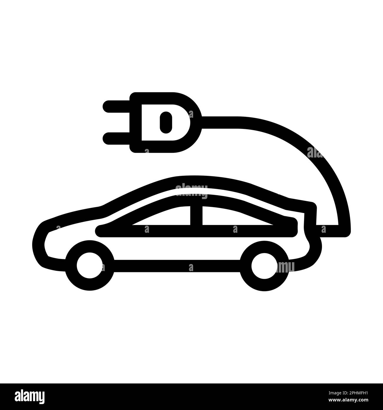 Eco technology line icon Black and White Stock Photos & Images - Alamy