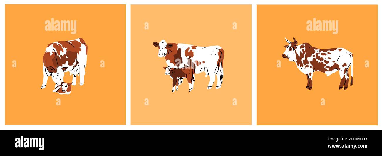 Hand drawn abstract vector clipart illustration collection set with ...