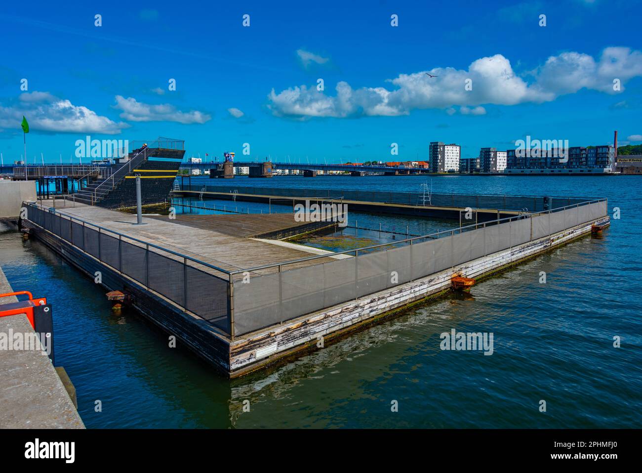 Riverside promenade in Danish town Aalborg Stock Photo - Alamy