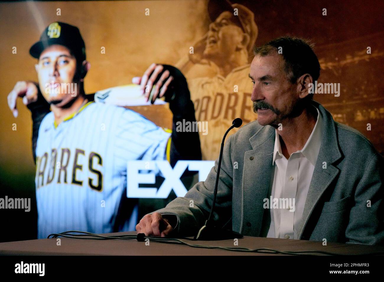 FILE - San Diego Padres owner Peter Seidler talks about the 11-year ...