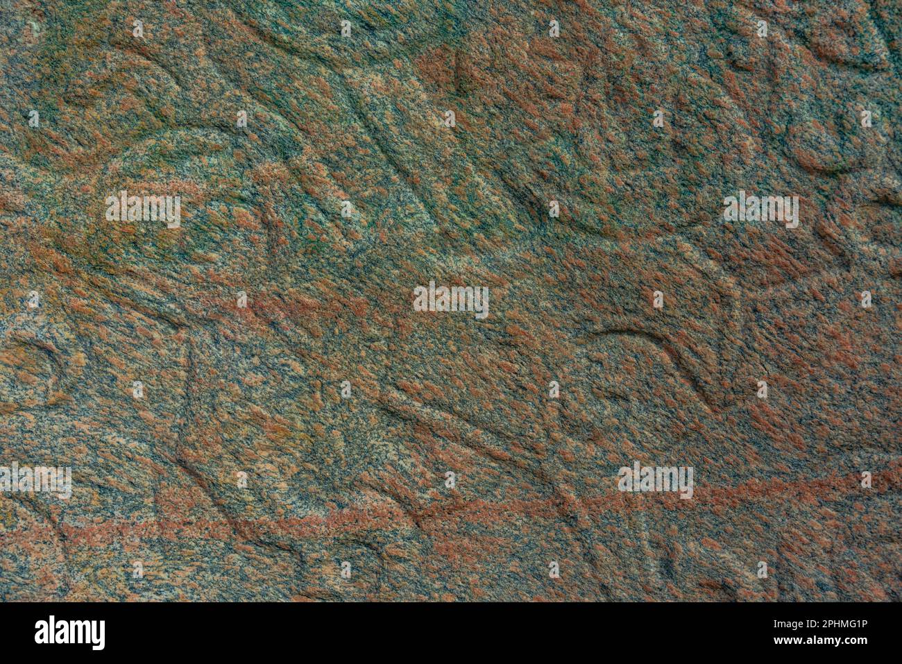 Runestone in Jelling viking site in Denmark Stock Photo - Alamy