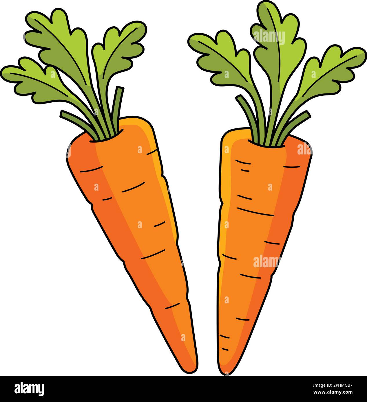 Carrots Vegetable Cartoon Colored Clipart Stock Vector Image & Art - Alamy